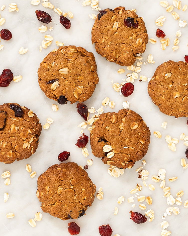 Vegan Oat & Cranberry Cookies (Gluten Free, Dairy Free, No Refined Sug ...